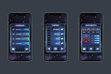 Free Space Shooter Game GUI - CraftPix.net