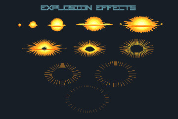 Pixel Art Spaceship 2D Game Sprites - CraftPix.net