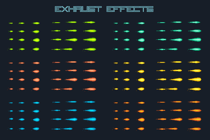 Pixel Art Alien Spaceship 2D Game Sprites - CraftPix.net