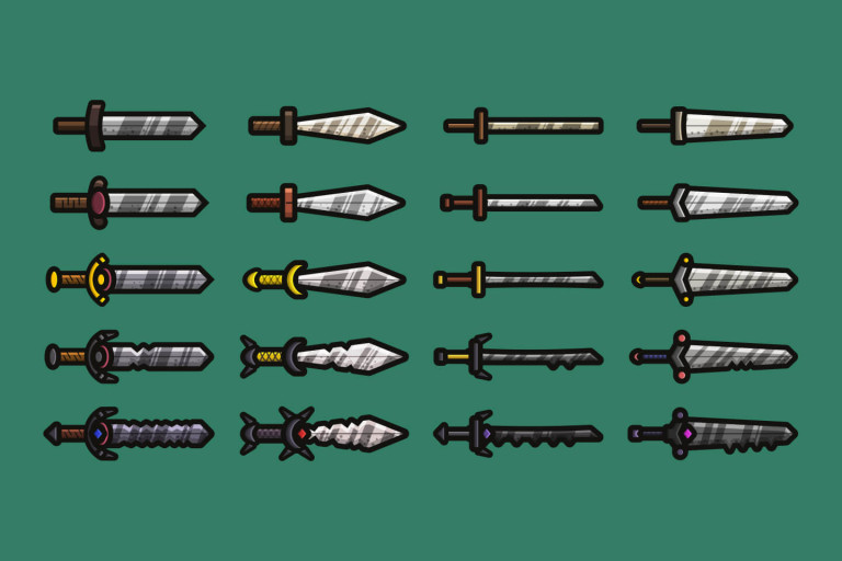 Swords 2D Weapon Pack - CraftPix.net