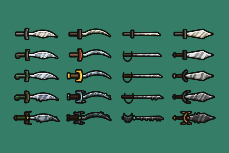 Swords 2D Weapon Pack - CraftPix.net