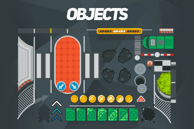 Cars Racing 2D Game Kit - CraftPix.net