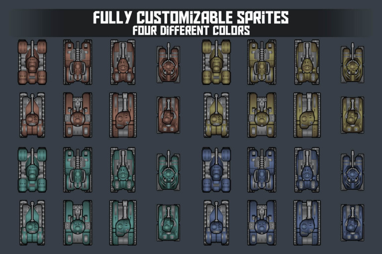 Top Down Tank Game Kit - CraftPix.net