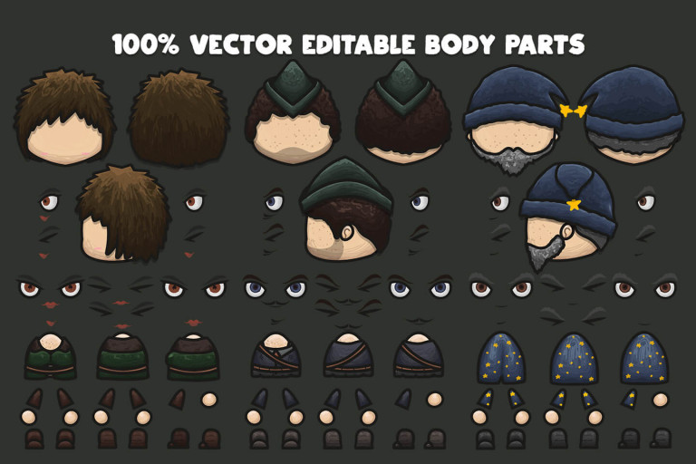 Citizen, Publican, Astrologer 4-Direction Character Sprites - CraftPix.net