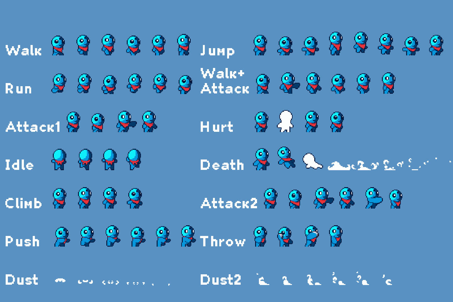 Free Pixel Art Tiny Hero Sprites CraftPix