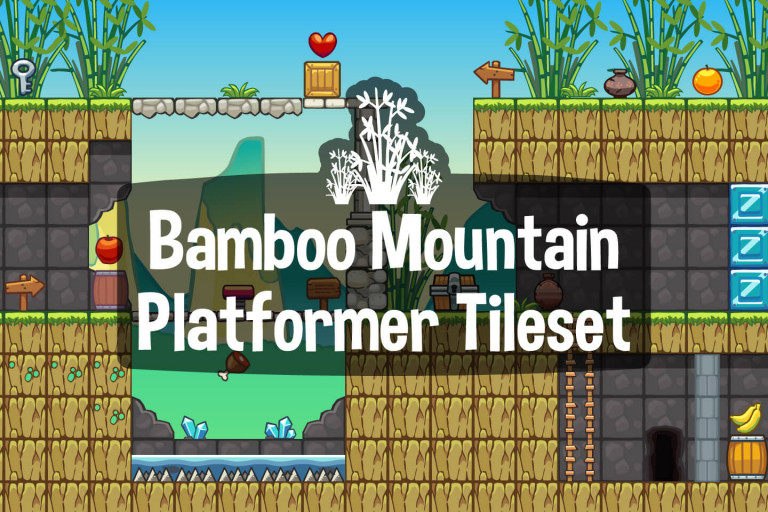 Bamboo Mountain 2D Game Tileset - CraftPix.net