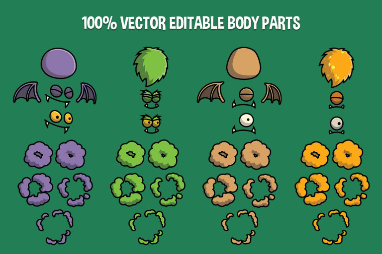Flying Monster 2D Character Sprites - CraftPix.net
