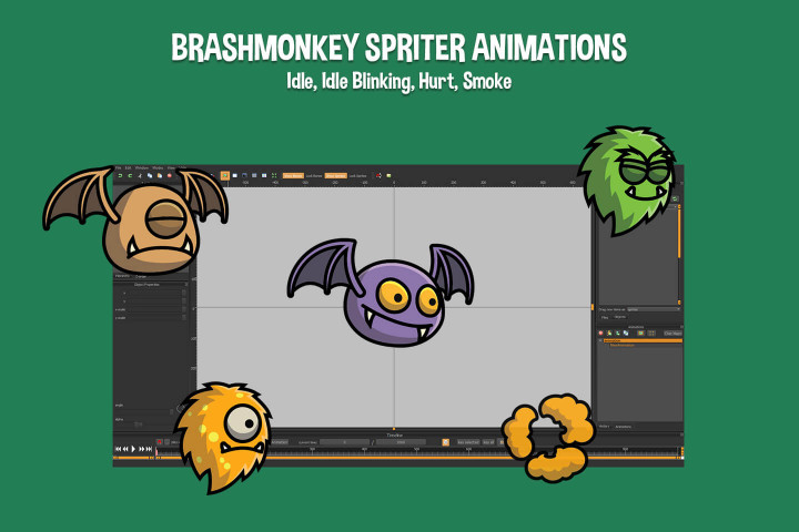 Flying Monster 2D Character Sprites - CraftPix.net