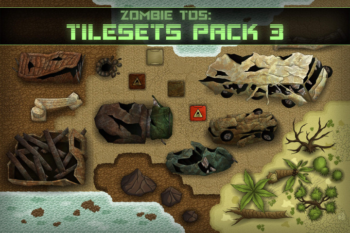 Swamp Objects Top Down Pixel Art Download - CraftPix.net