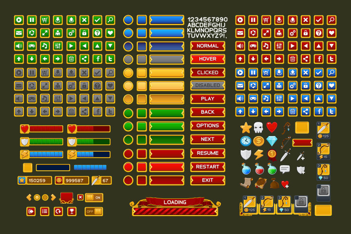 Medieval Game Interface - CraftPix.net