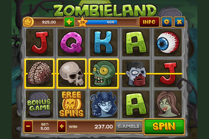 Zombieland Slots 2D Game Kit - CraftPix.net