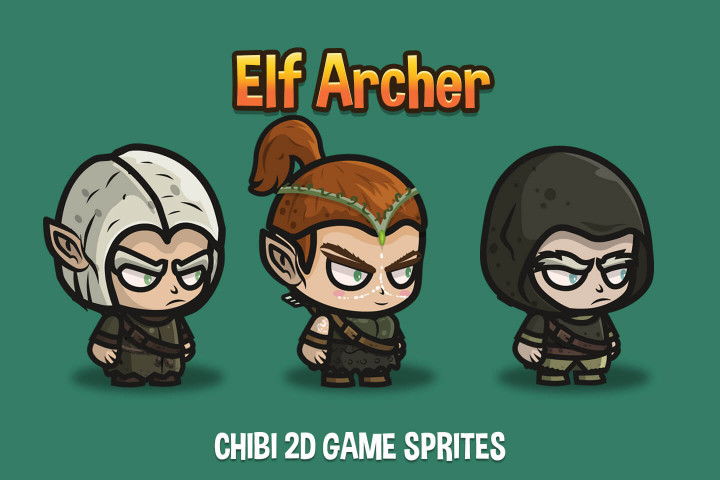 Chibi Game Character Sprites Collection - CraftPix.net