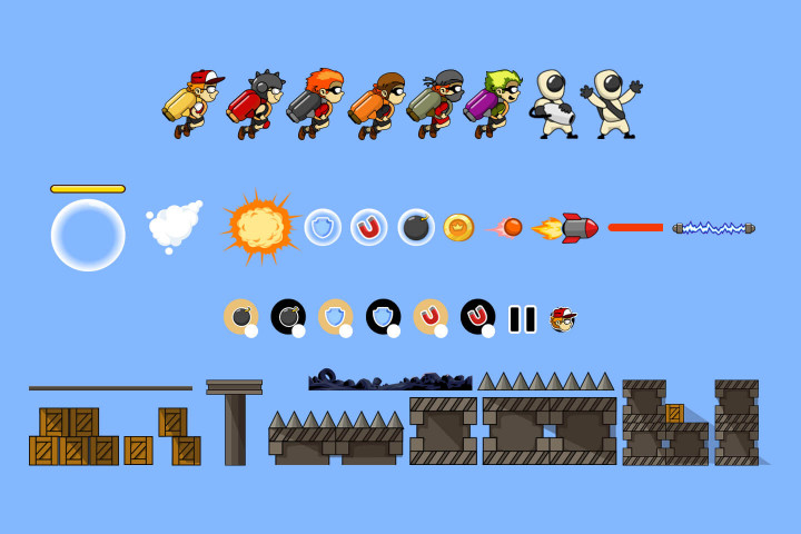 Jet Pack 2D Game Kit - CraftPix.net