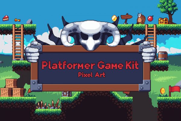 Platformer Pixel Art Hell 2D Tileset - CraftPix.net