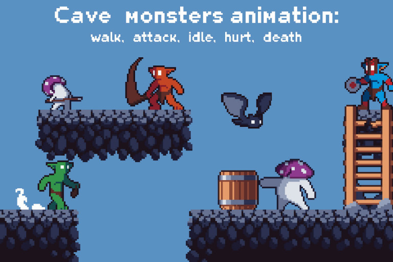 Platformer Game Kit Pixel Art - CraftPix.net