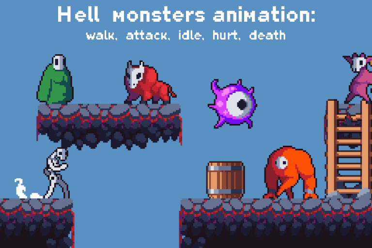 Platformer Game Kit Pixel Art - CraftPix.net