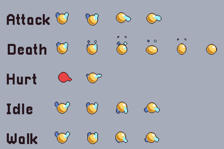 Underground Mine Character Spritesheets Pixel Art - CraftPix.net