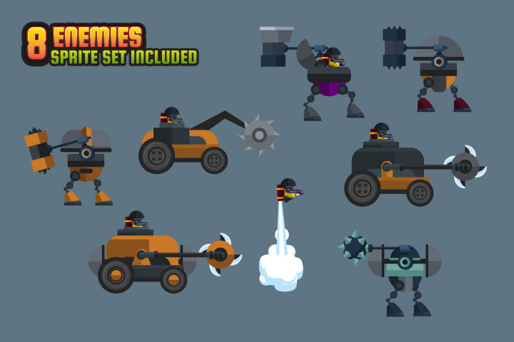 Base Defense 2D Game Kit - CraftPix.net