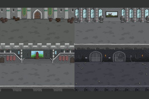 Castle 2D Battle Backgrounds - CraftPix.net