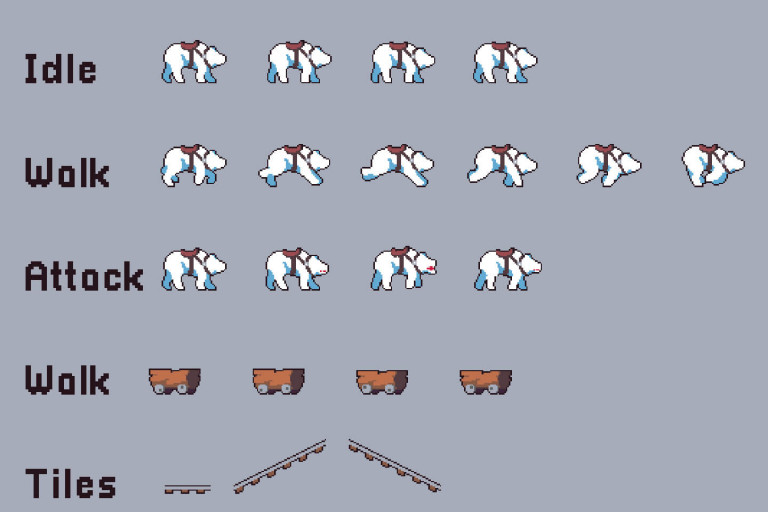 Animal Sprite Sheets Pixel Art Pack - CraftPix.net