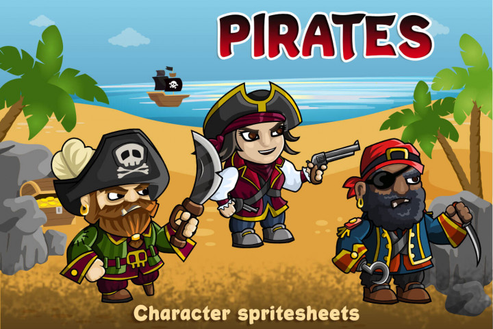 Free 2D Pirate Character Sprites - CraftPix.net