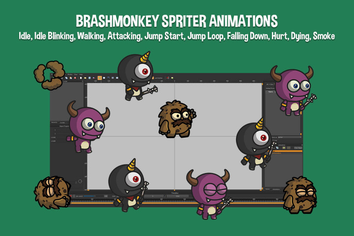 Monster 2D Character Sprites Pack 2 - CraftPix.net