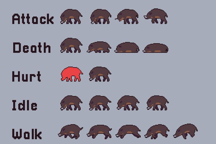 Ruin Enemy Sprite Sheets Pixel Art - CraftPix.net