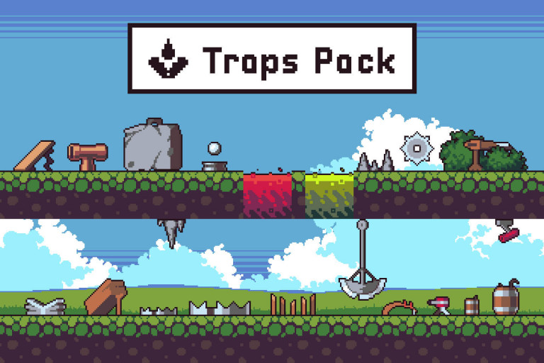 Animated Traps Pixel Art Pack - CraftPix.net