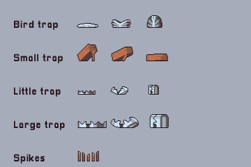Animated Traps Pixel Art Pack - CraftPix.net