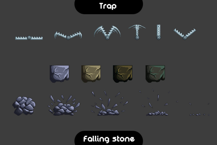 Animated Traps and Obstacles Pixel Art - CraftPix.net