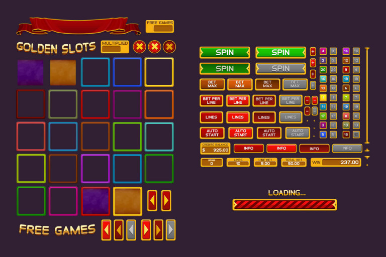 Golden Slots 2D Game Kit - CraftPix.net