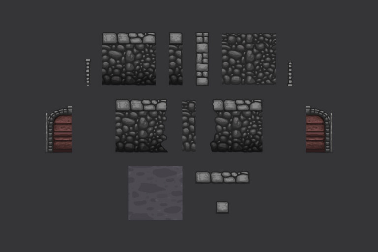 2D Top Down Dungeon Tileset - CraftPix.net 2D Top Down Dungeon Tileset - CraftPix.net