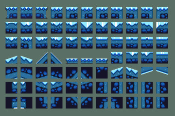 Frozen Pixel Art Environment Assets Pack - CraftPix.net