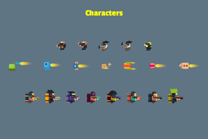 Jetpack Flat 2D Game Kit - CraftPix.net