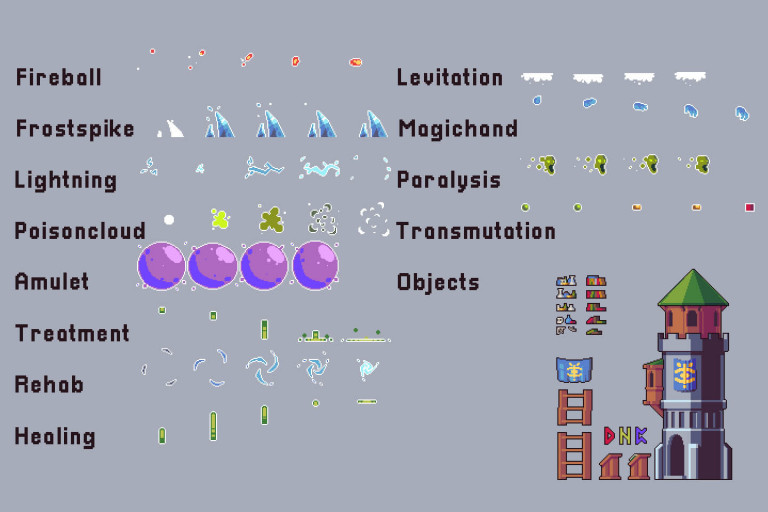 Magic Assets Pack Pixel Art - CraftPix.net