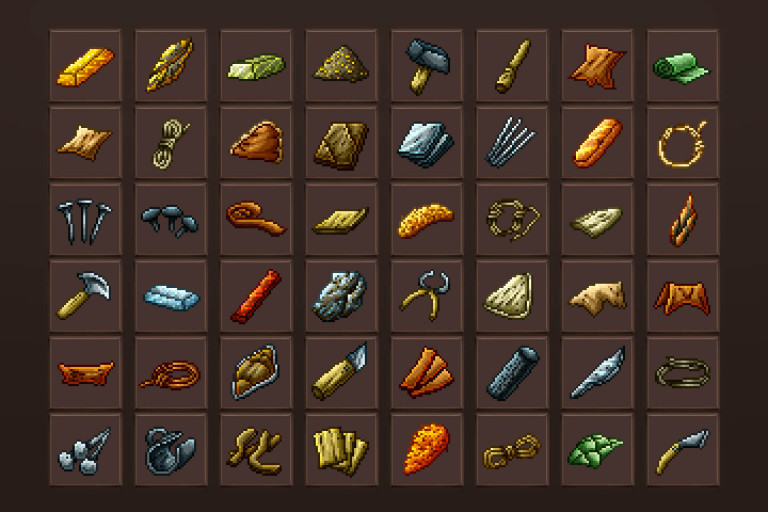 Materials for Crafting Pixel Art Icons - CraftPix.net