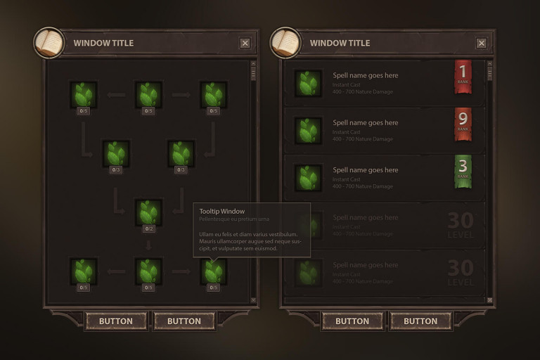 RPG Game UI - CraftPix.net