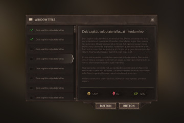 RPG Game UI - CraftPix.net