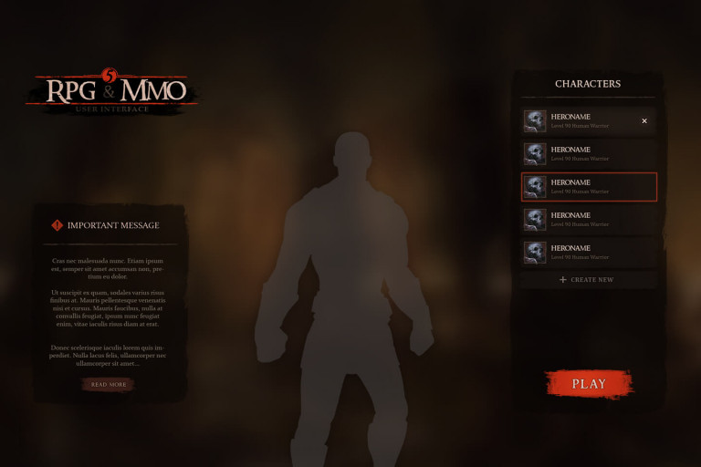 RPG & MMO UI - CraftPix.net