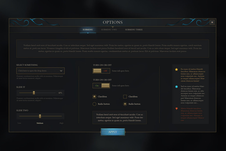 RPG & MMO Game User Interface - CraftPix.net