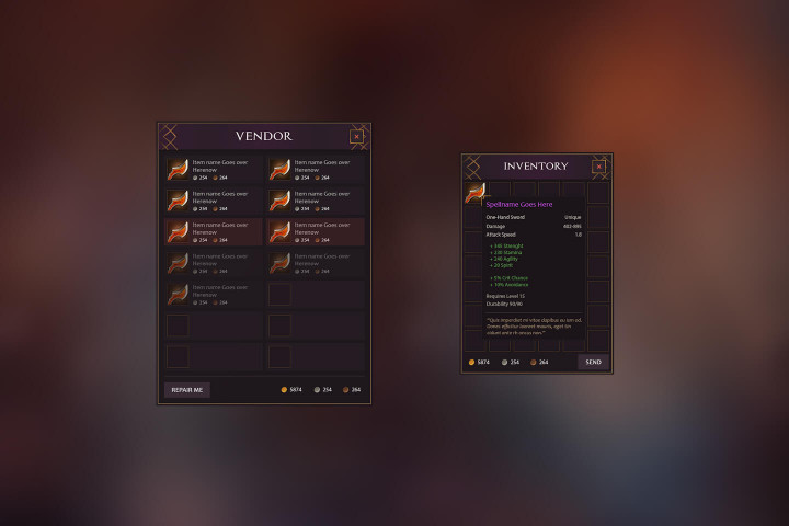 RPG and MMO UI X - CraftPix.net