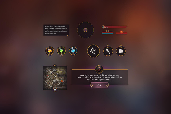 RPG and MMO UI X - CraftPix.net