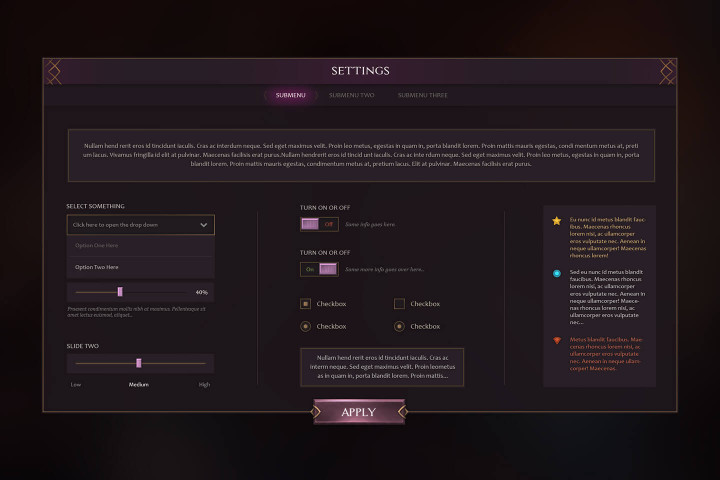 RPG and MMO UI X - CraftPix.net