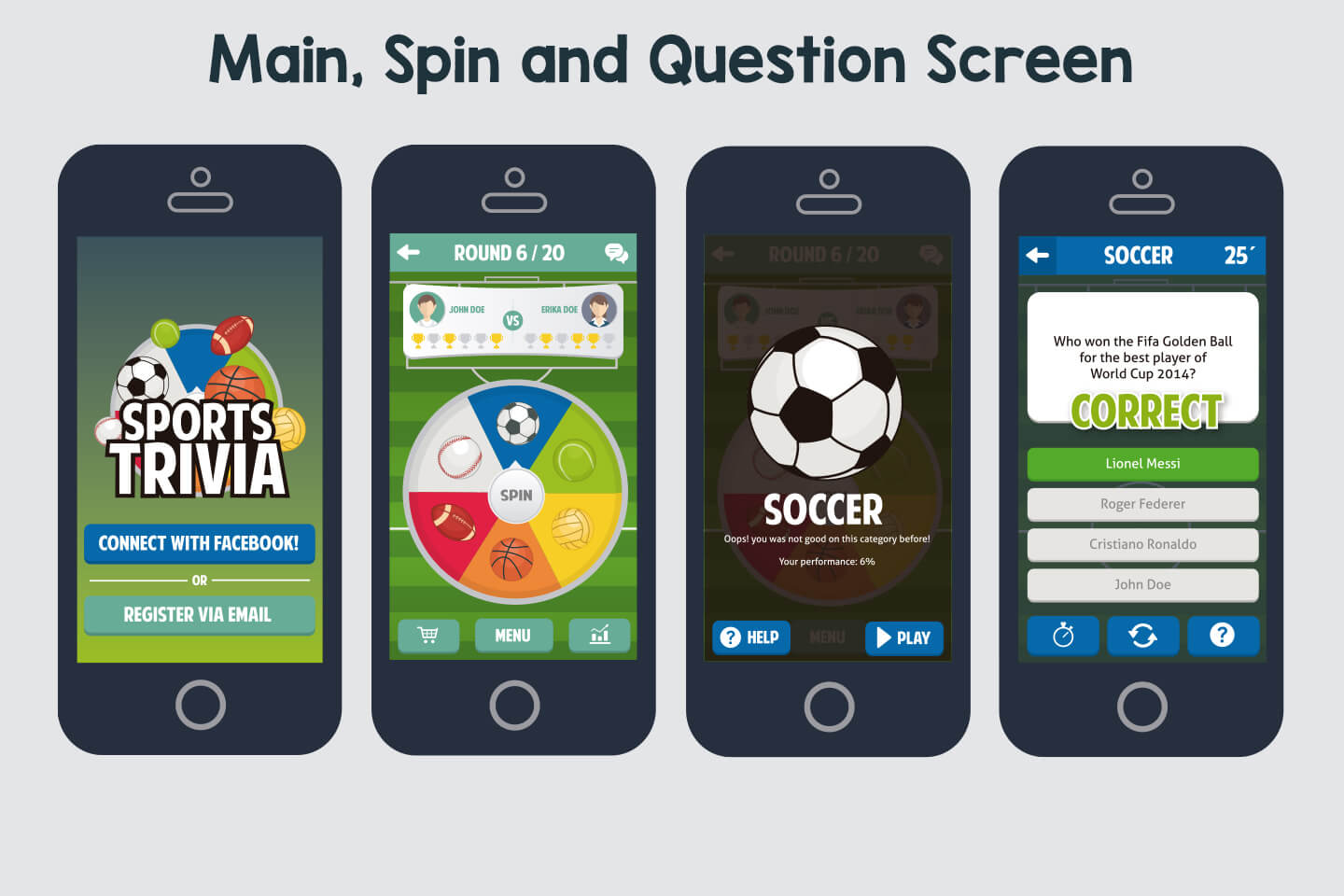 Sports Trivia Full Game Kit - CraftPix.net