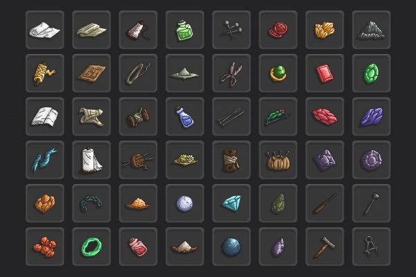 Crafting Material Vector Icons - CraftPix.net