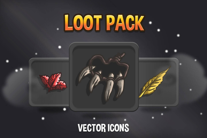 Loot Vector Icons Pack - CraftPix.net