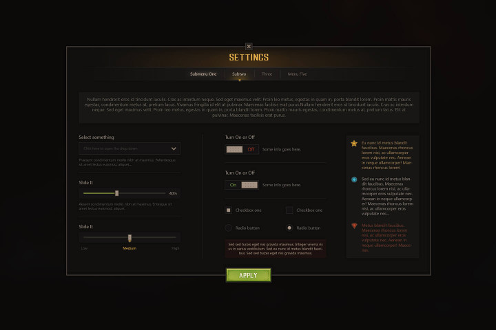 RPG and MMO UI 4 - CraftPix.net