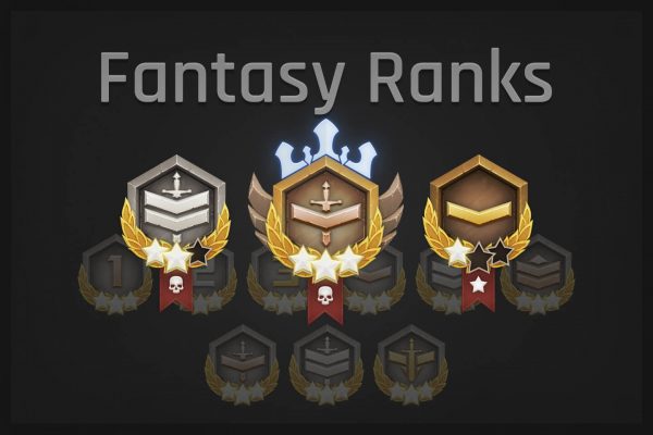 Fantasy Rank Badges - CraftPix.net