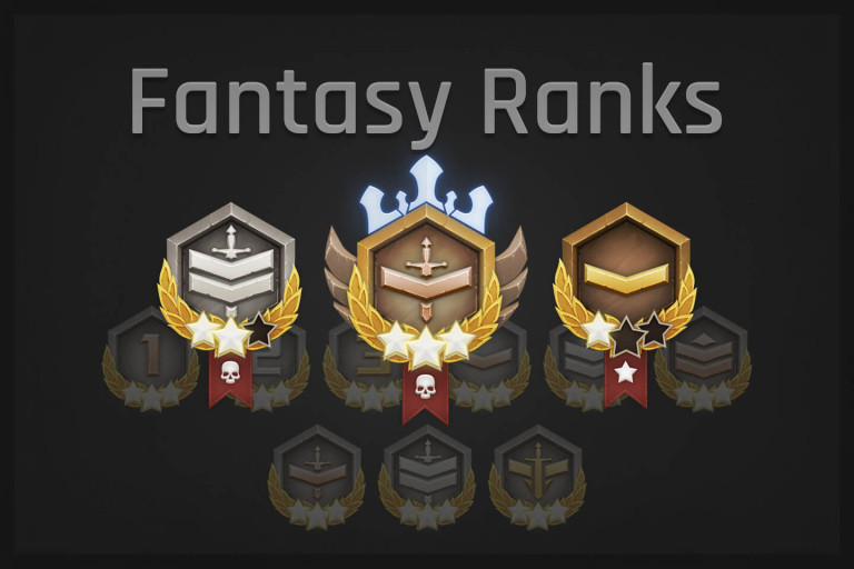 Fantasy Ranks Game Assets Pack - CraftPix.net