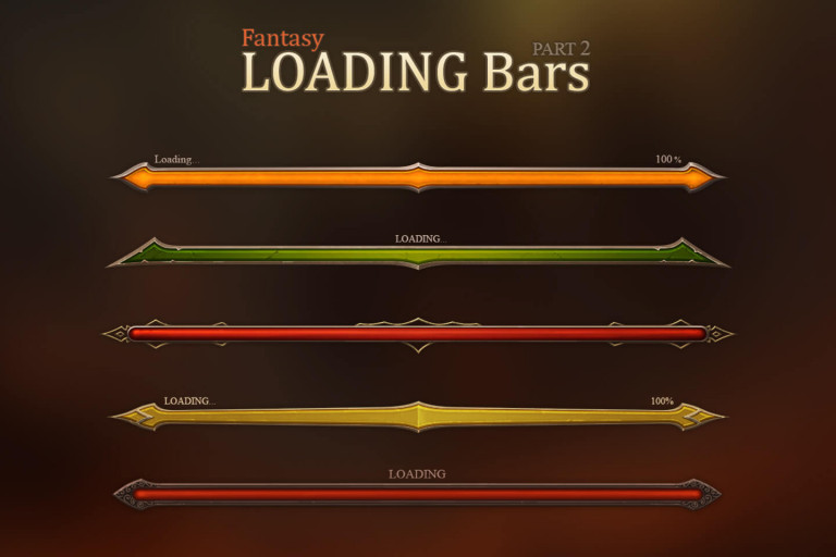 Fantasy Loading Bars Pack 1 - CraftPix.net